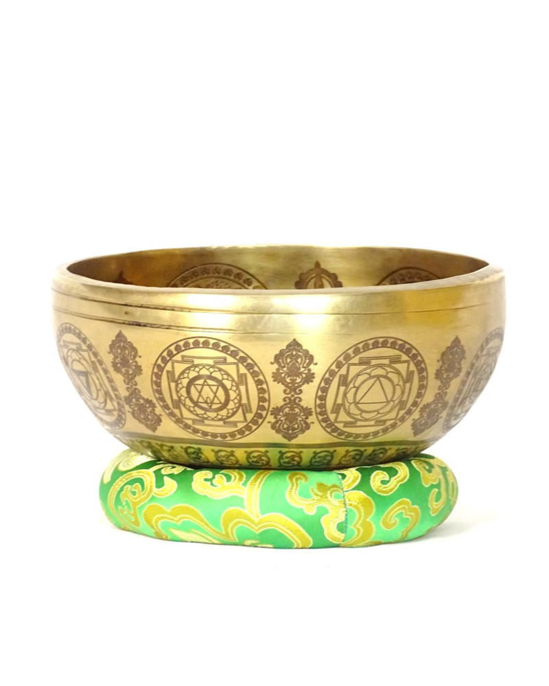 Bol chantant lingam épais 21 cm 7 métaux