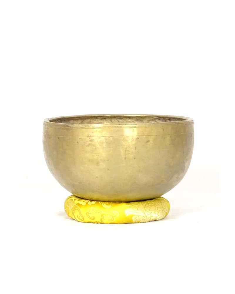 Authentique Bol chantant antique Jambati 24cm de l'himalaya nord de l'inde